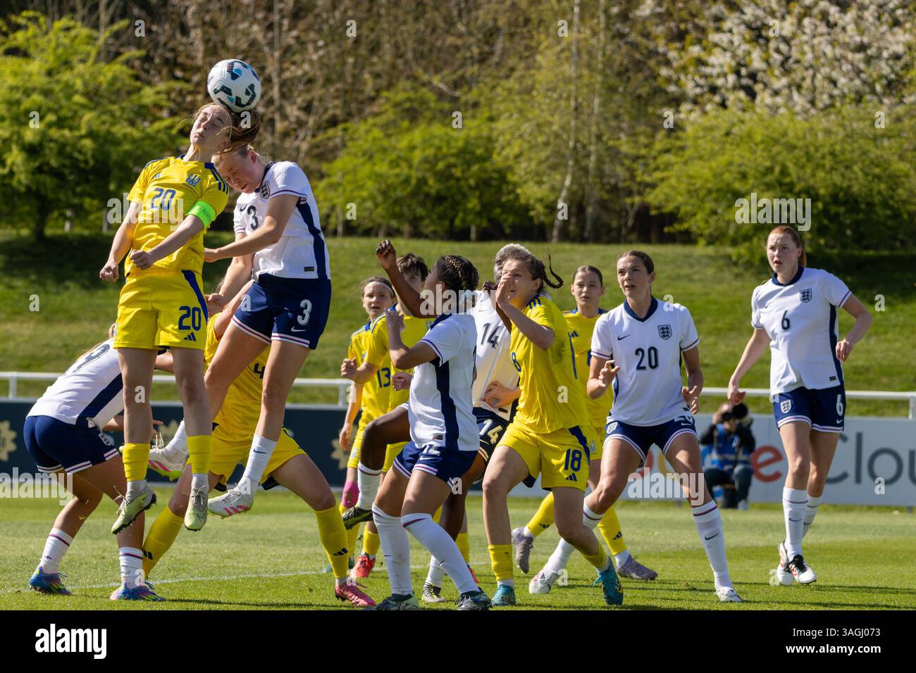 St Georges Park,England, 8th April 2025. in action during the international game for ...