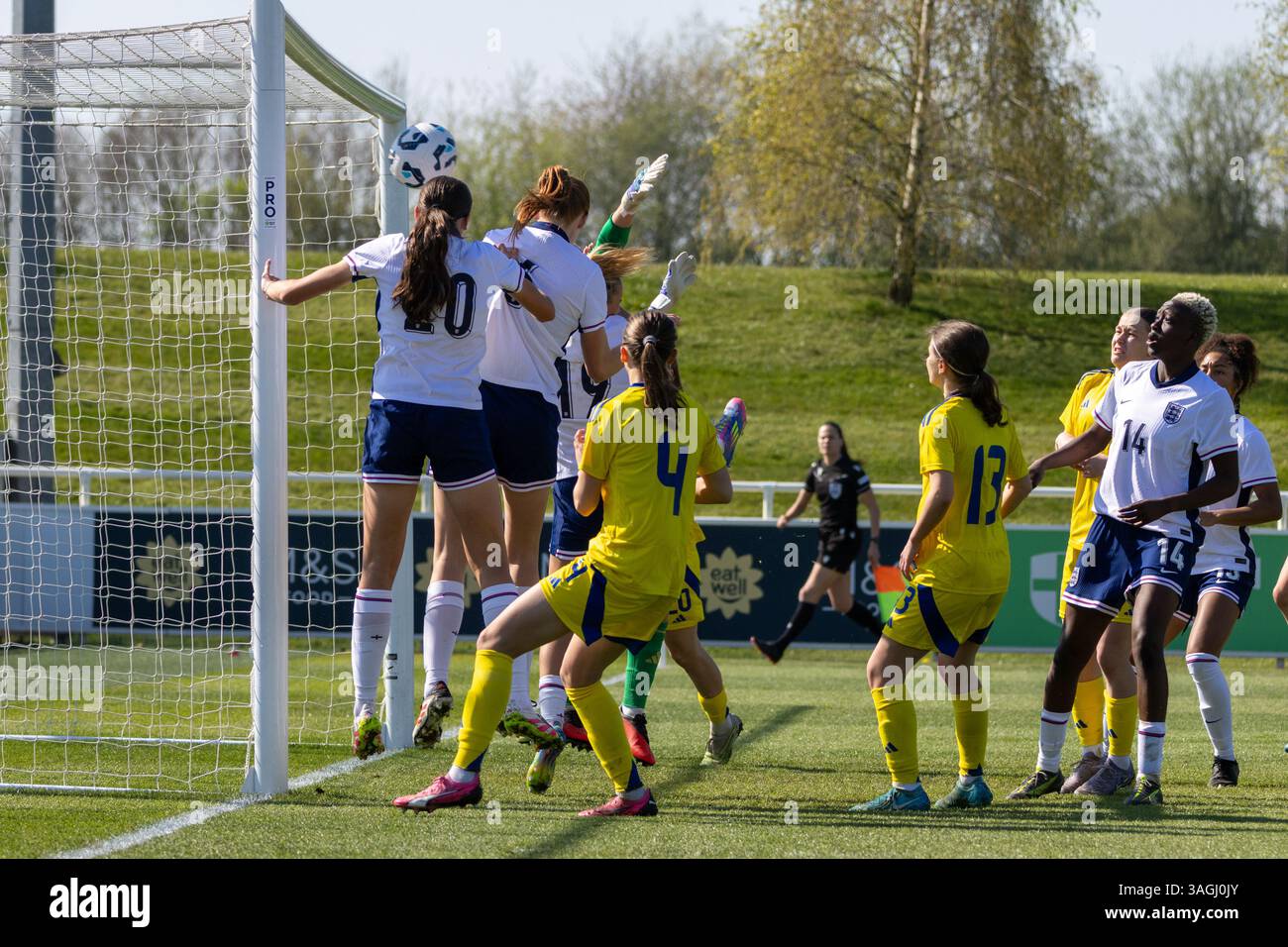 St Georges Park,England, 8th April 2025. in action during the international game for ...