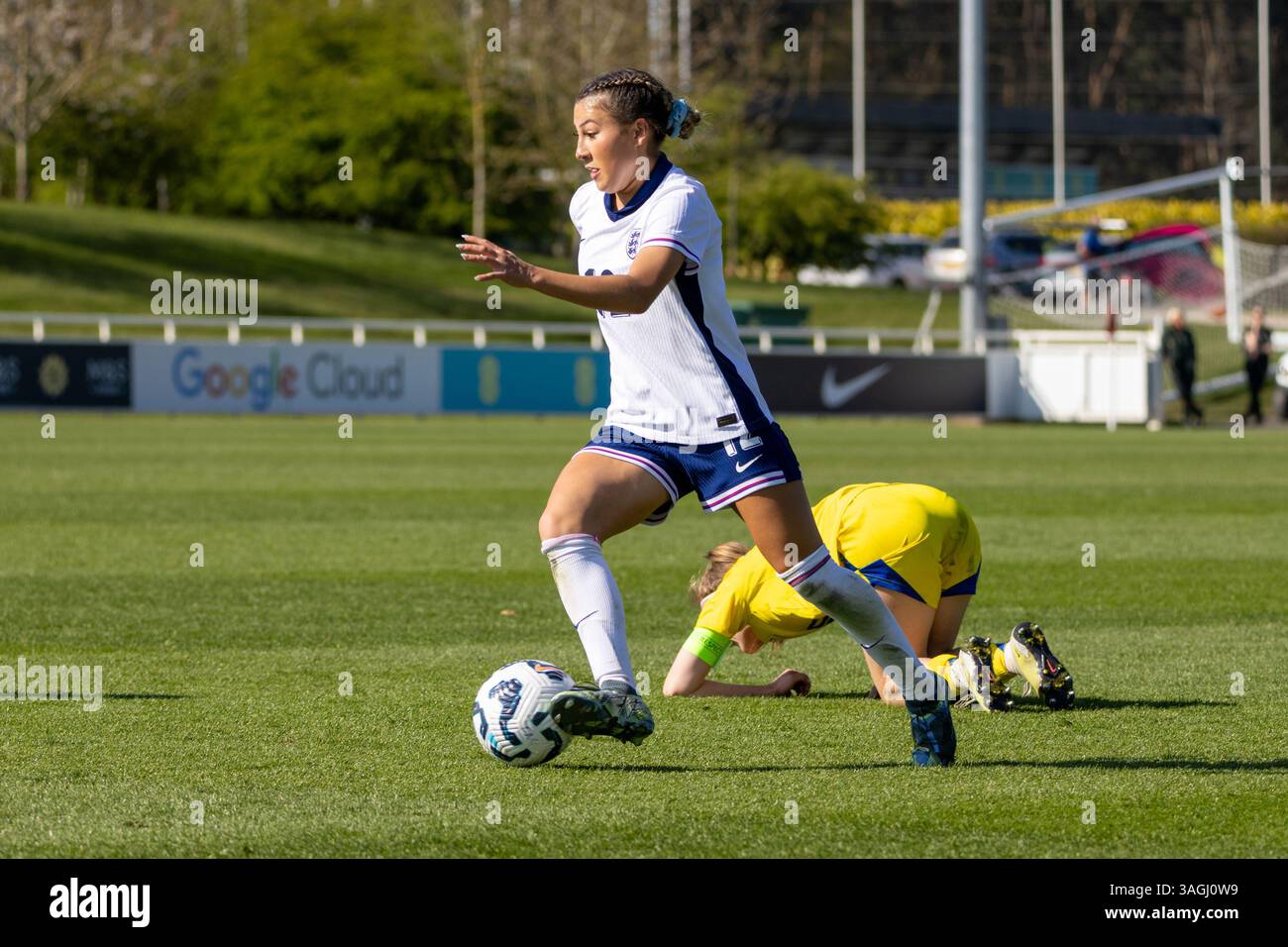 St Georges Park,England, 8th April 2025. in action during the international game for ...
