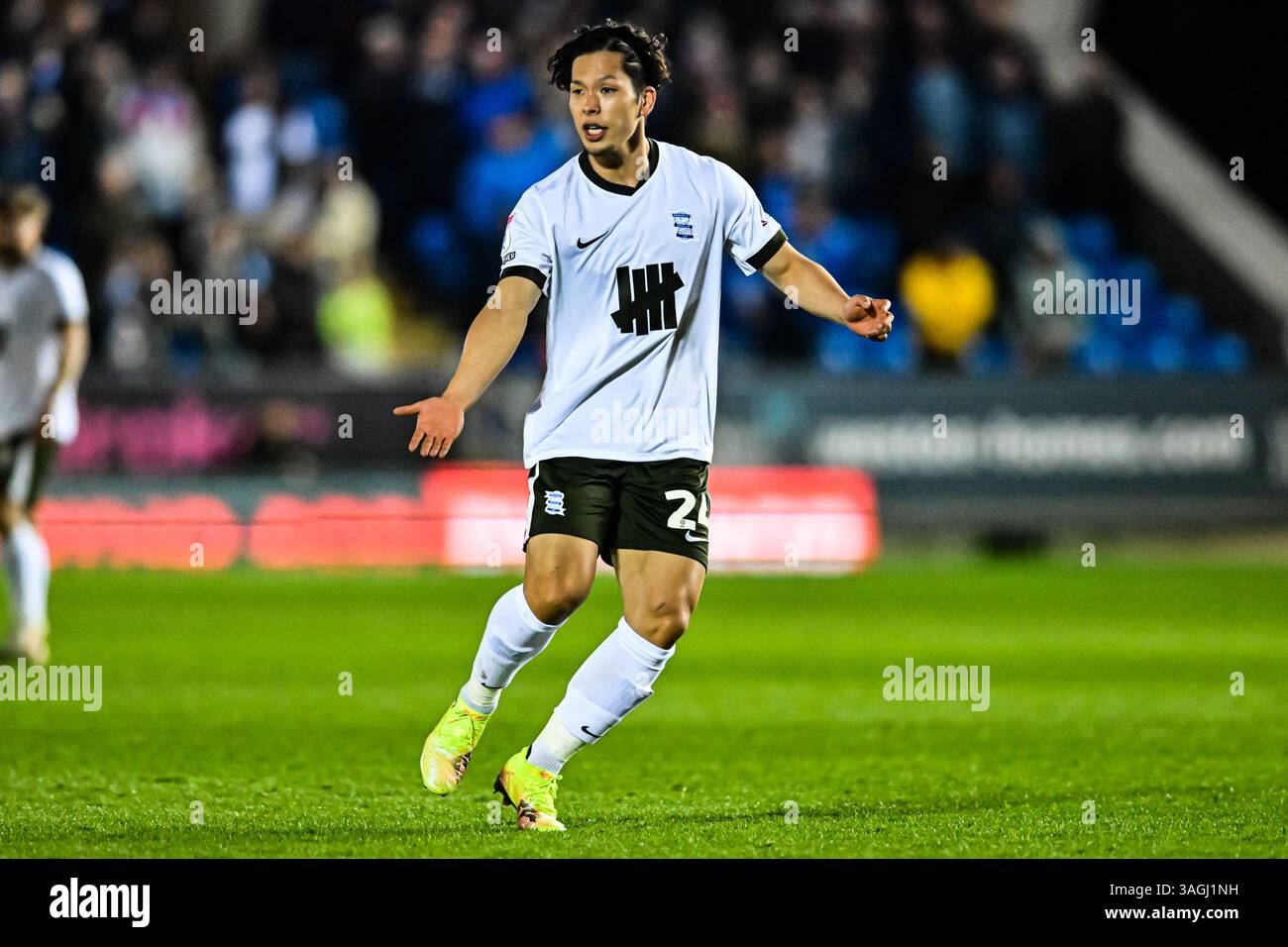 Tomoki Iwata (24 Birmingham City) gestures during the Sky Bet League 1 ...