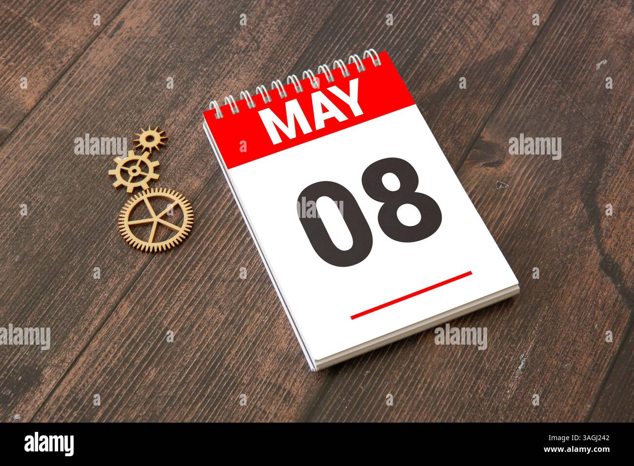 May 8 Calendar. Part of a set Stock Photo - Alamy