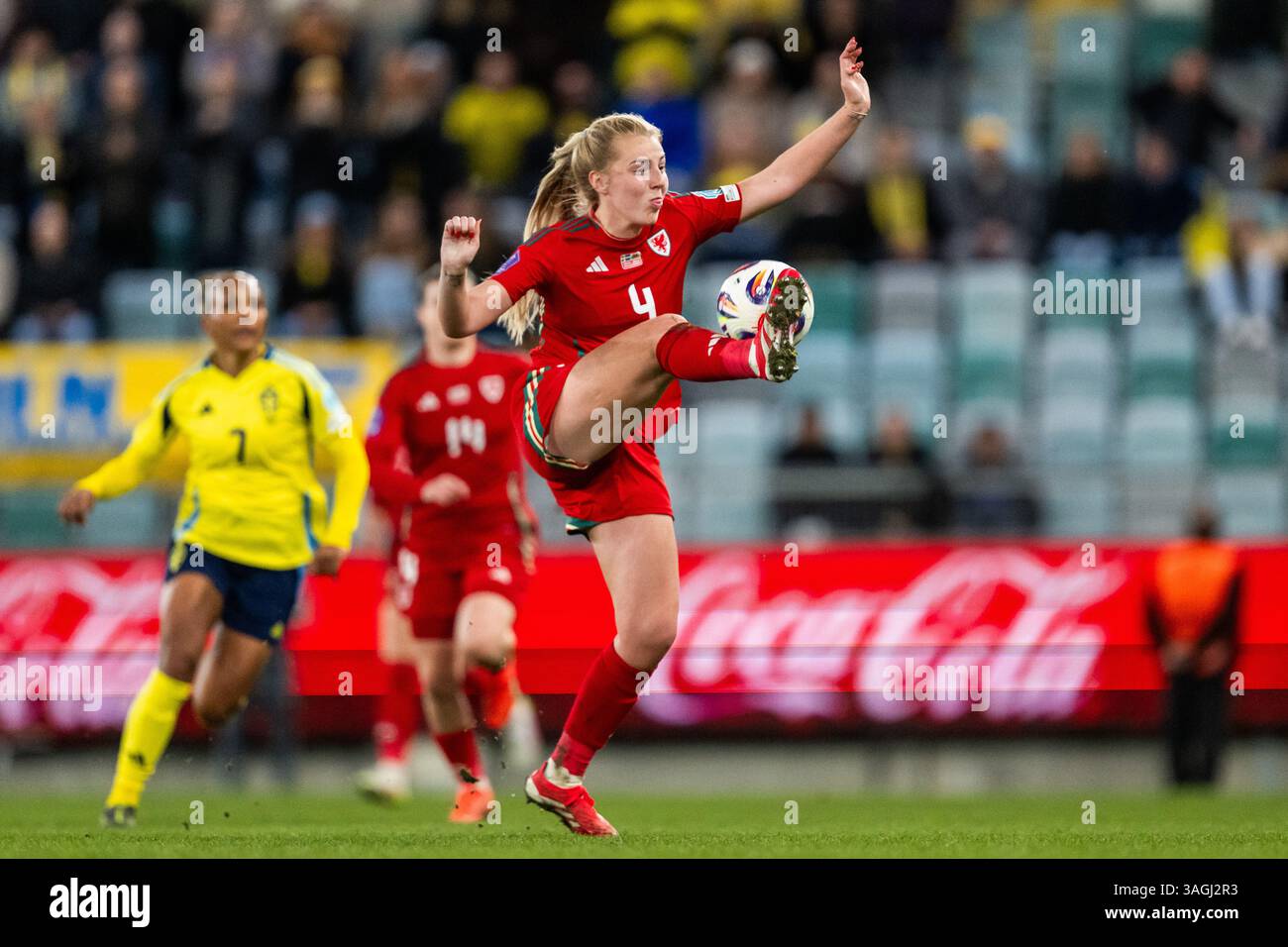 Mayzee Davies of, UK. , . during the UEFA Women's Nations League ...