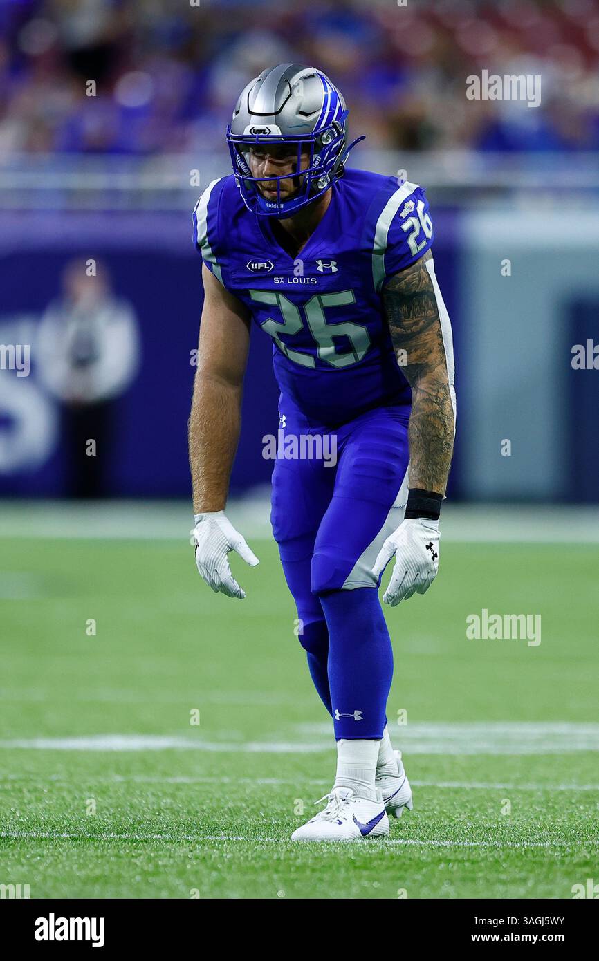 ST. LOUIS, MO - APRIL 06: St. Louis Battlehawks linebacker Carson Wells ...