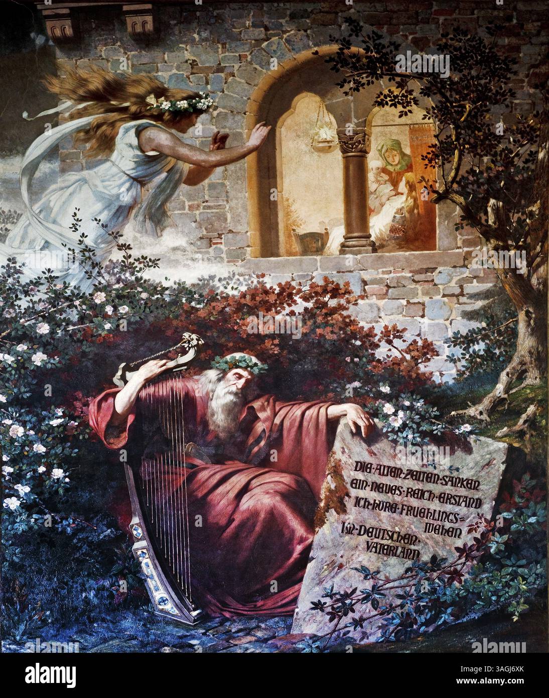 Sleeping Beauty is born, symbolic image for the long sleep and the ...