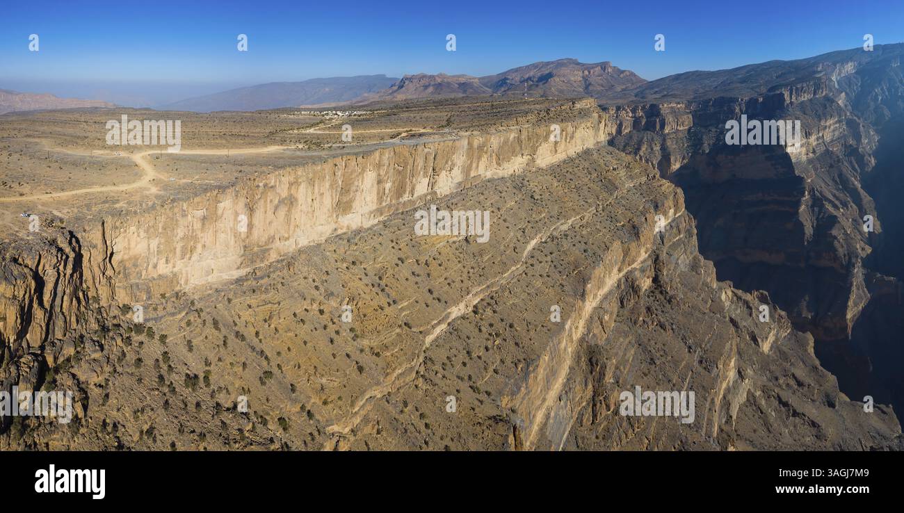 Landscape Oman, Middle East, Jabal Shams, Jebel Shams, Canyon, Wadi ...