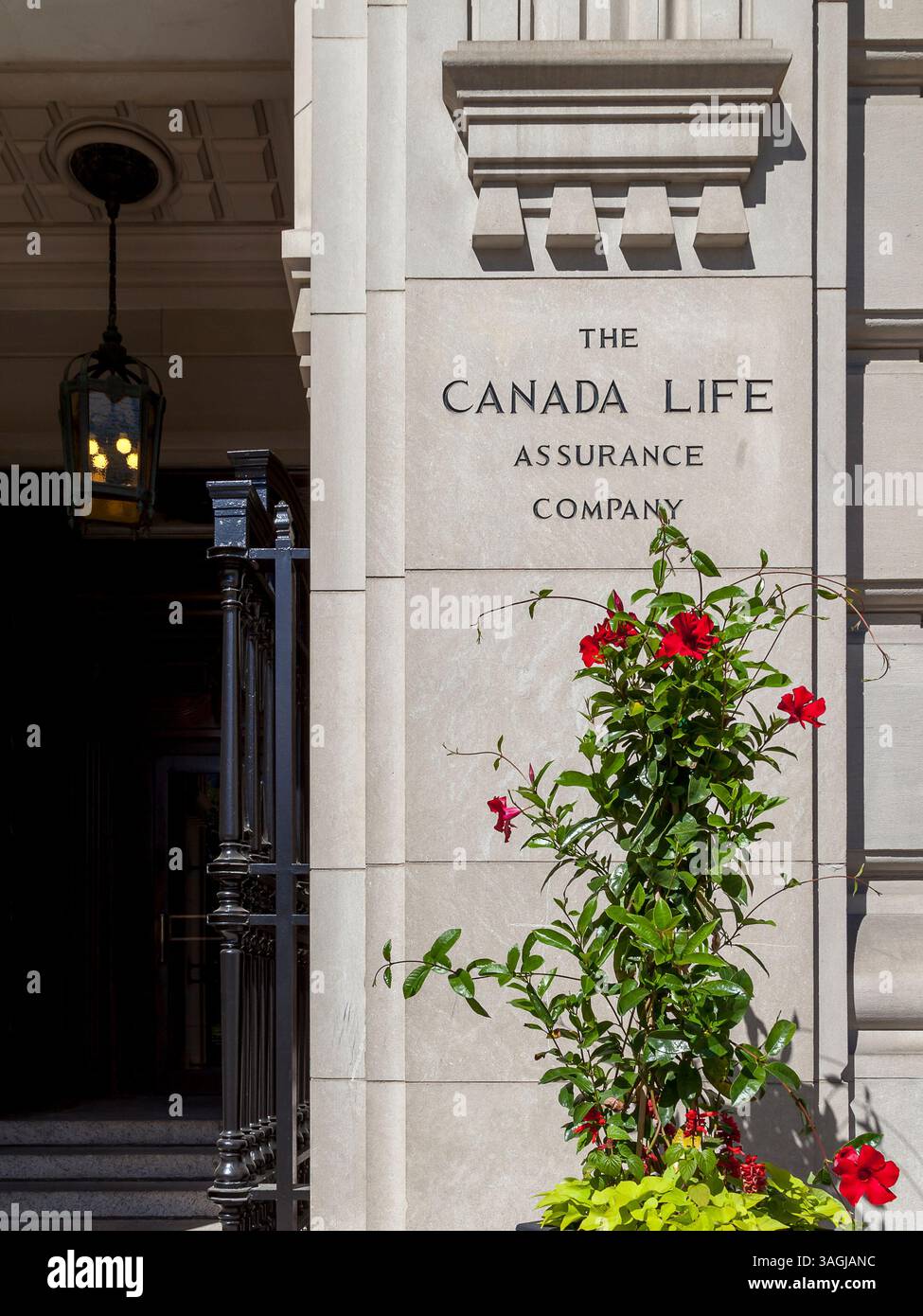 Toronto, Canada - June 19, 2018: Sign of Canada Life on the ...