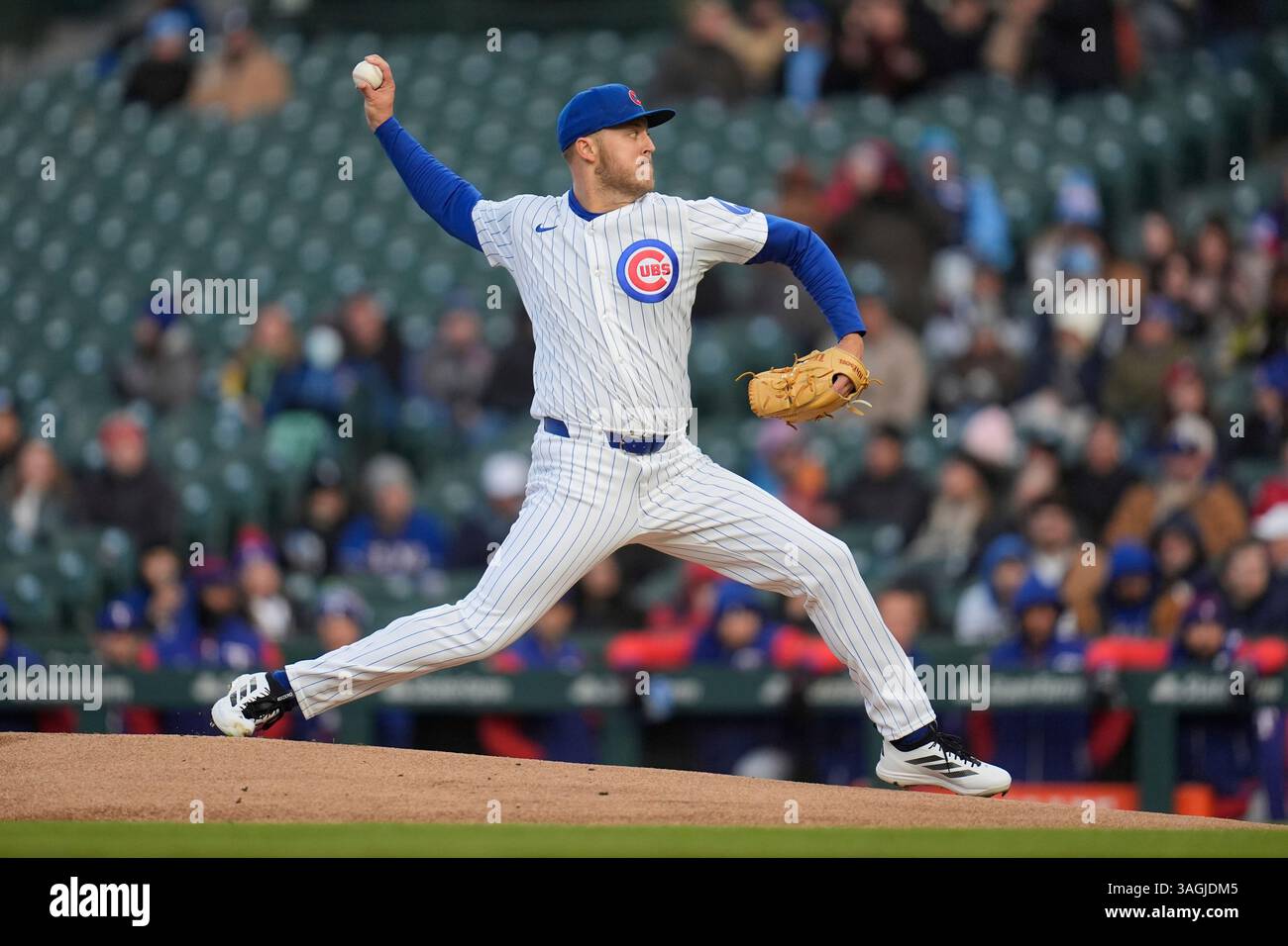 Chicago Cubs pitcher Jameson Taillon (50) throws against the Texas ...