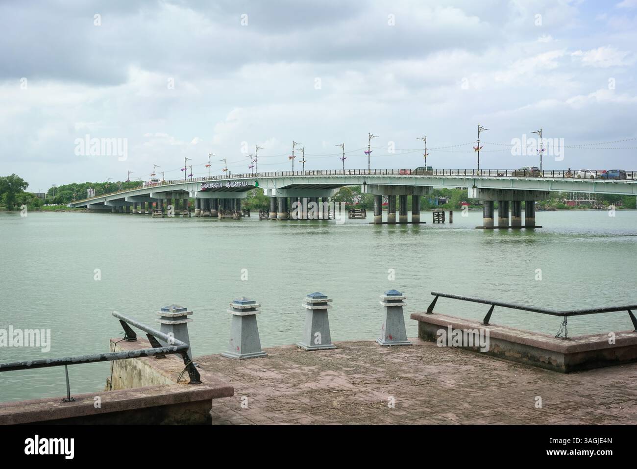 Muar, Johor - Mar 24, 2025: View of Jambatan Sultan Ismail, the bridge ...