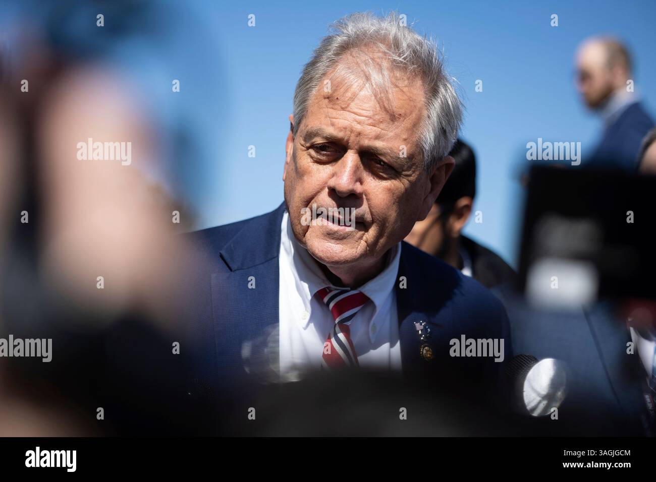Rep. Alexandria Ocasio-Cortez (D-N.Y.) speaks with reporters as she ...