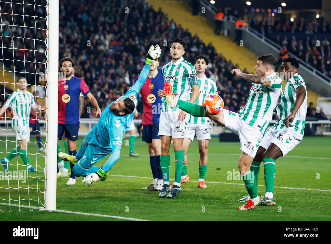 Barcelona, Spain. Credit: D. 5th Apr, 2025. Adrian San Miguel (Betis ...