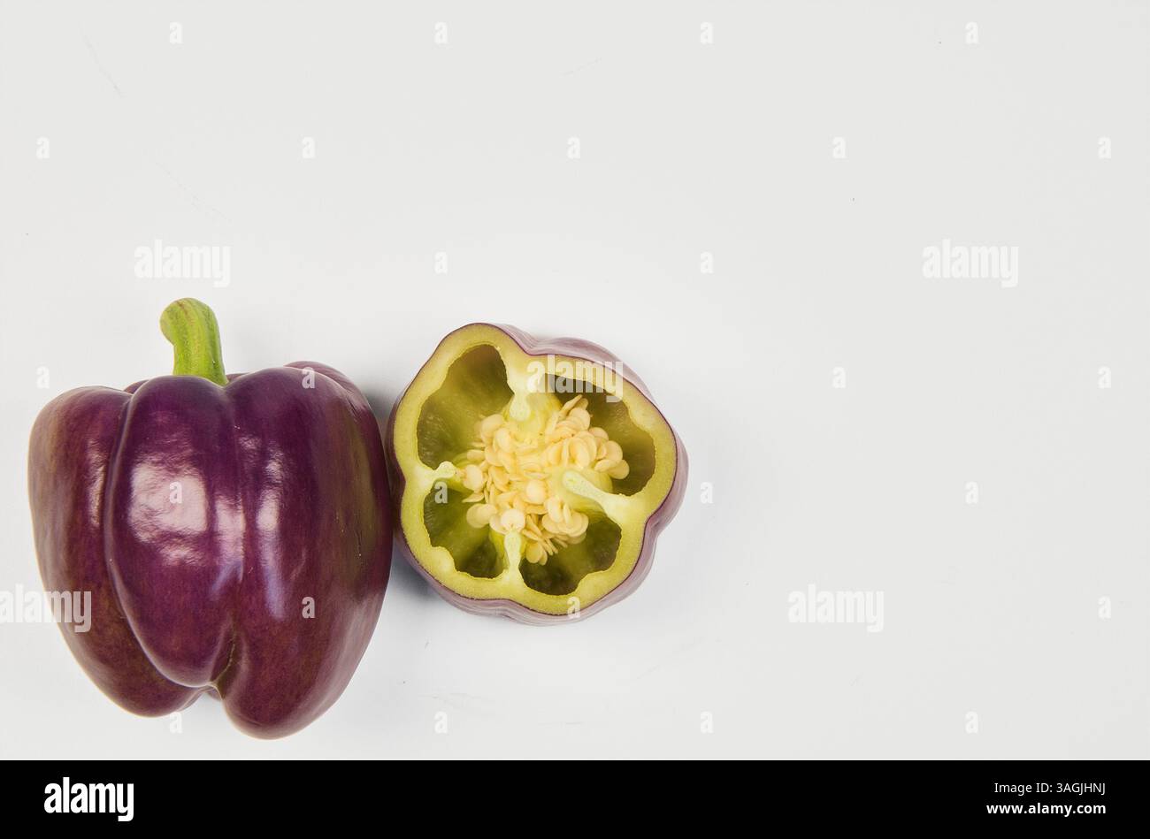 Diverse and colorful variety of bell peppers found naturally in the ...