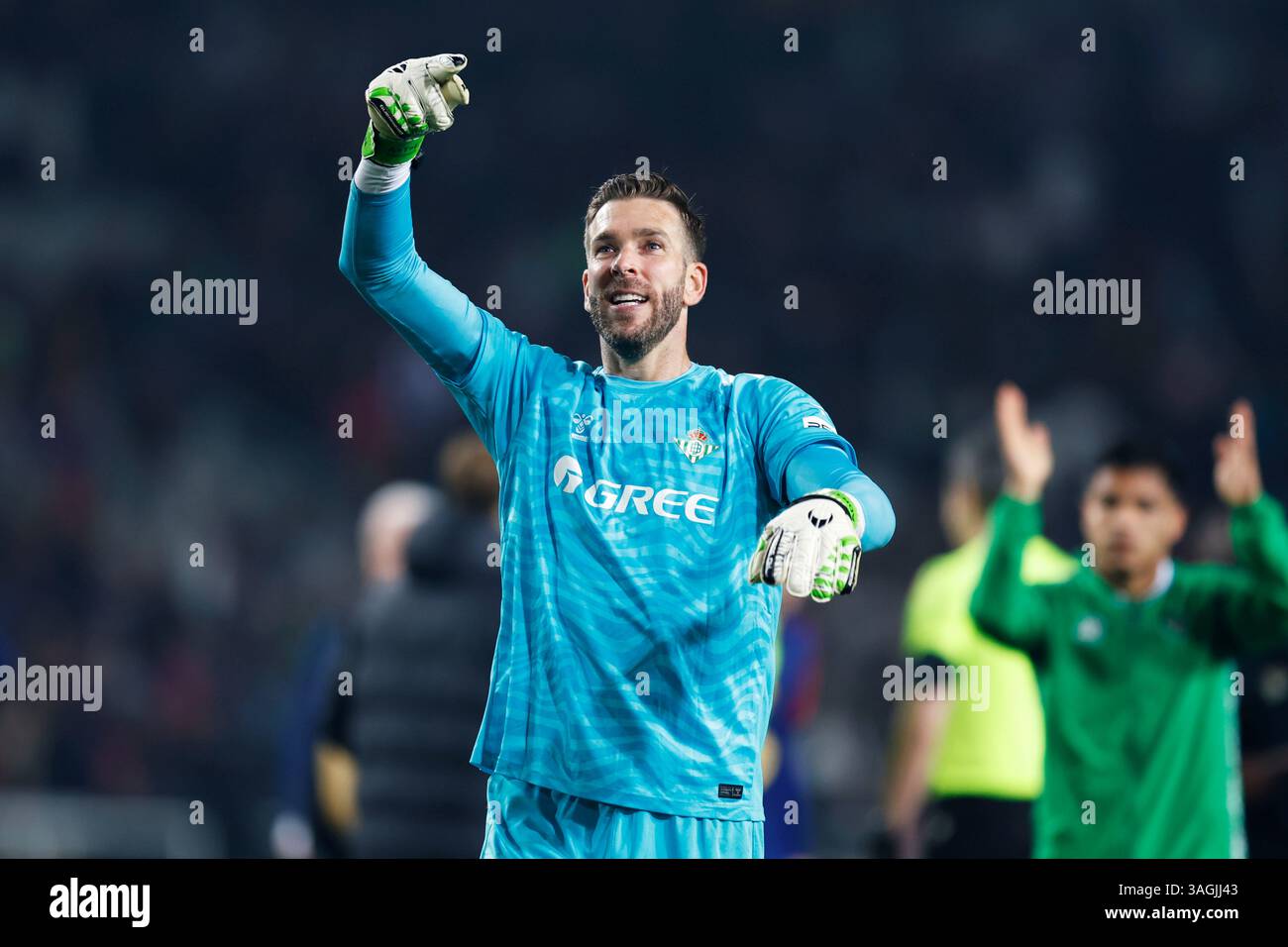 Barcelona, Spain. Credit: D. 5th Apr, 2025. Adrian San Miguel (Betis ...