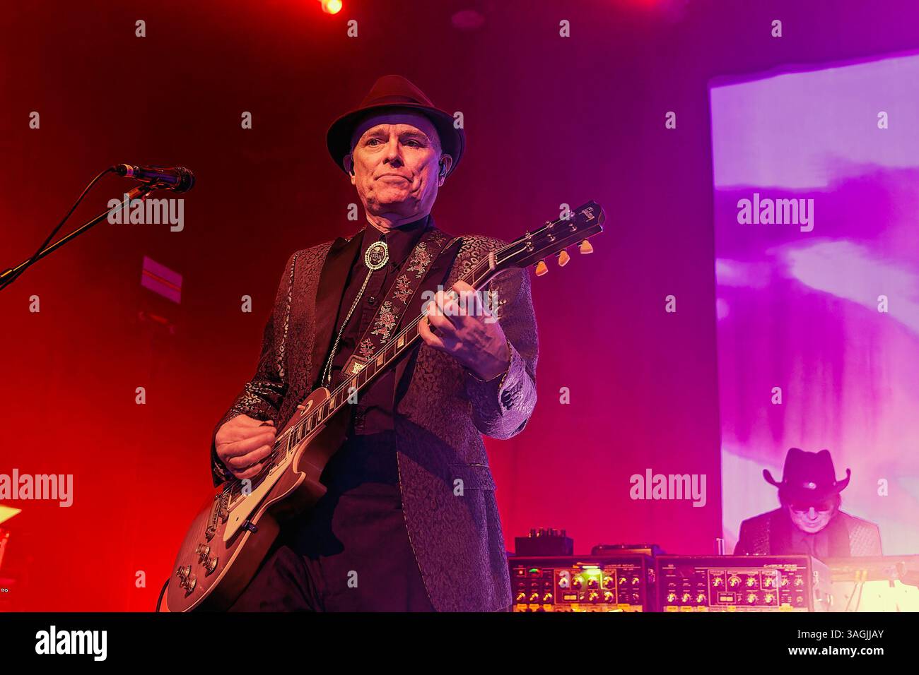 April 8, 2025, Liverpool, United kingdom: ANDREW INNES (guitar) of UK ...
