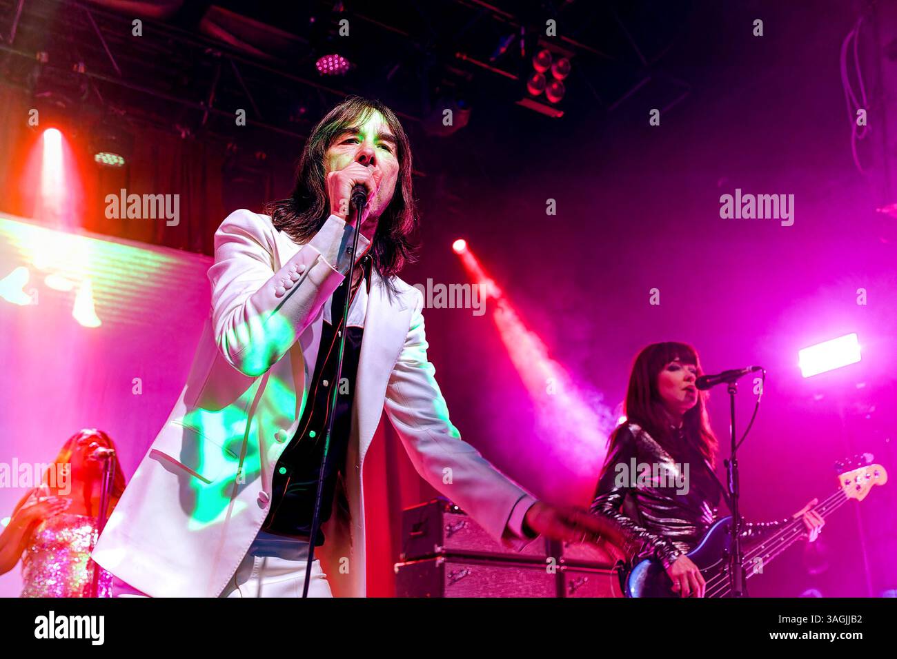 April 8, 2025, Liverpool, United kingdom: BOBBY GILLESPIE (lead vocals ...