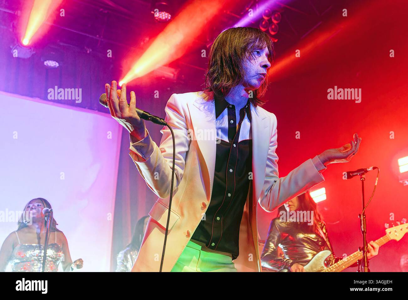 April 8, 2025, Liverpool, United kingdom: BOBBY GILLESPIE (lead vocals ...