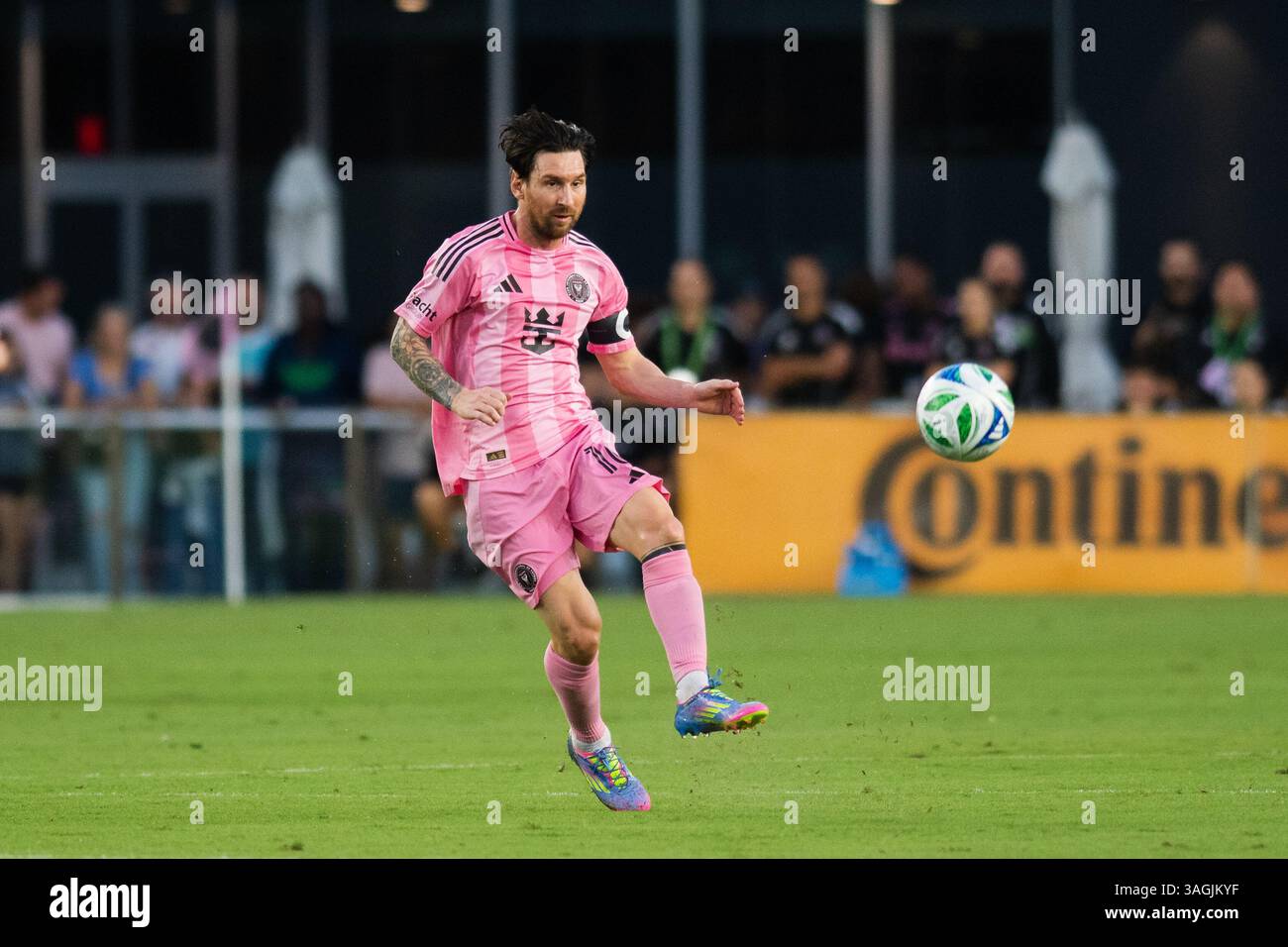 Fort Lauderdale, Florida; USA. Lionel Messi, captain of Inter Miami CF ...