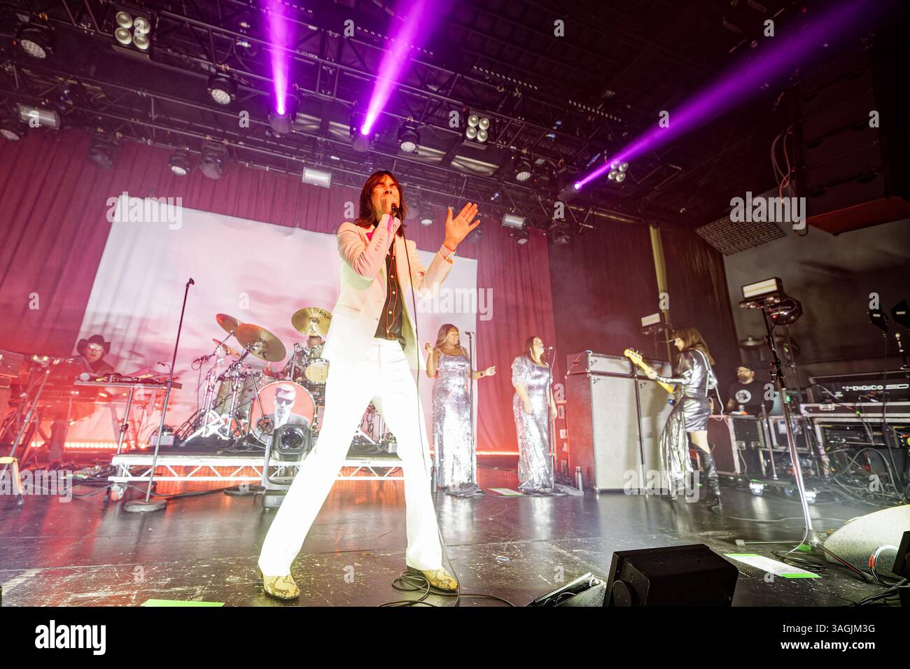 April 8, 2025, Liverpool, United kingdom: BOBBY GILLESPIE (lead vocals ...