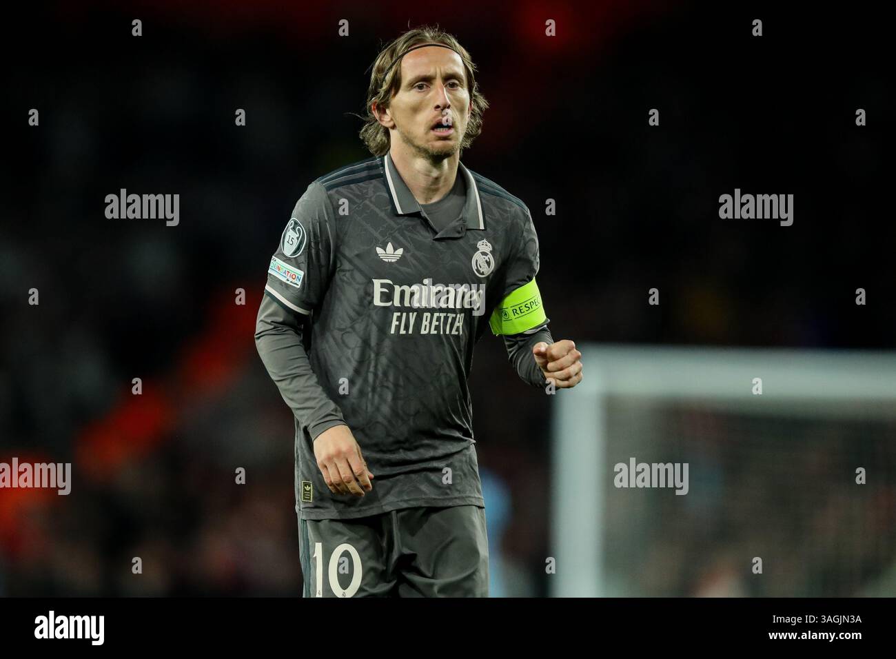London, UK. 08th Apr, 2025. Luka Modri? of Real Madrid in action during ...