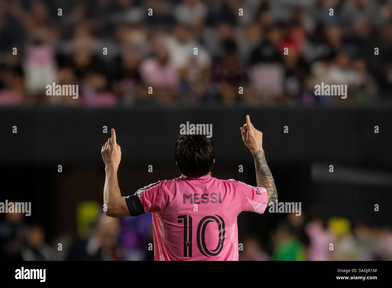 Fort Lauderdale, Florida; USA. Argentine legend Lionel Messi ...