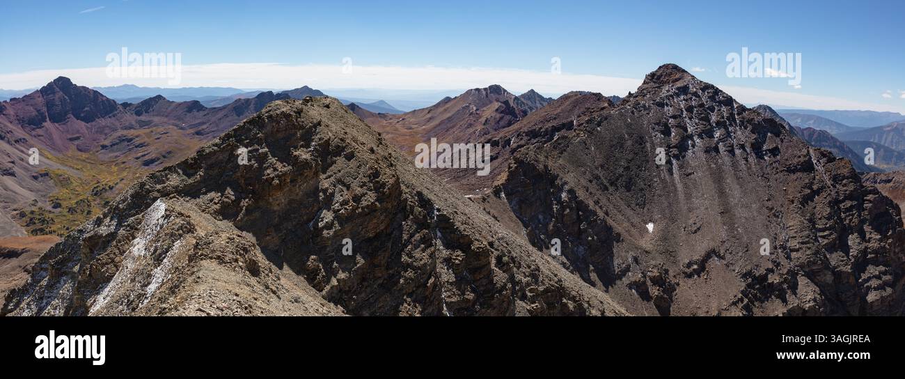 Beautiful autumn day deep in the Elk Range mountains of Colorado. Up ...