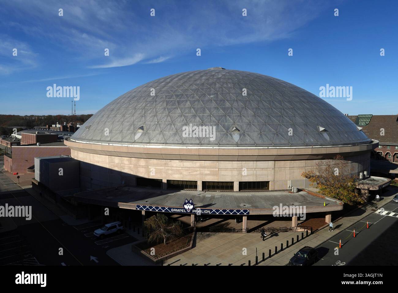 A general overall view of the Harry A. Gampel Pavilion on the campus of ...