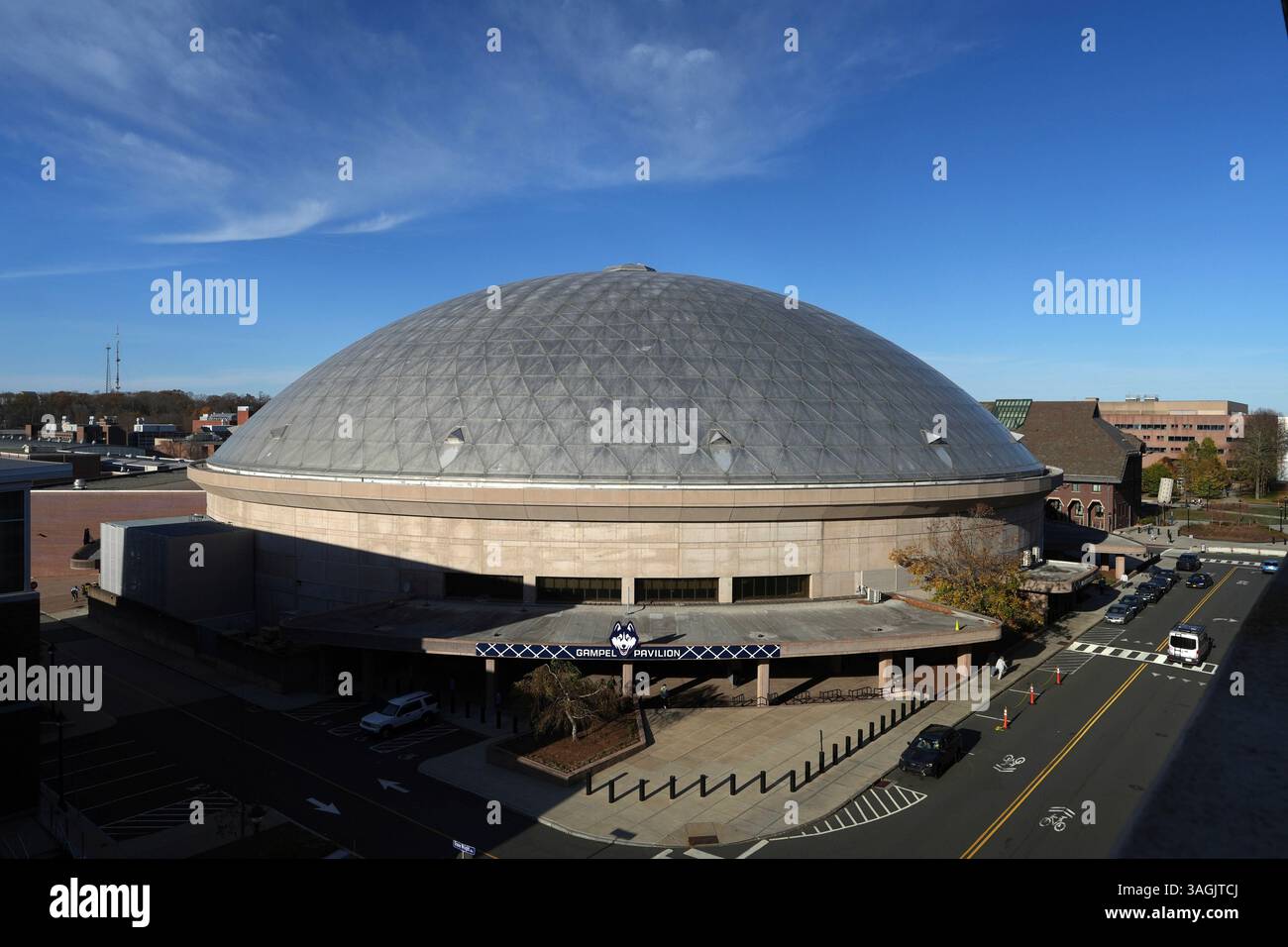 A general overall view of the Harry A. Gampel Pavilion on the campus of ...