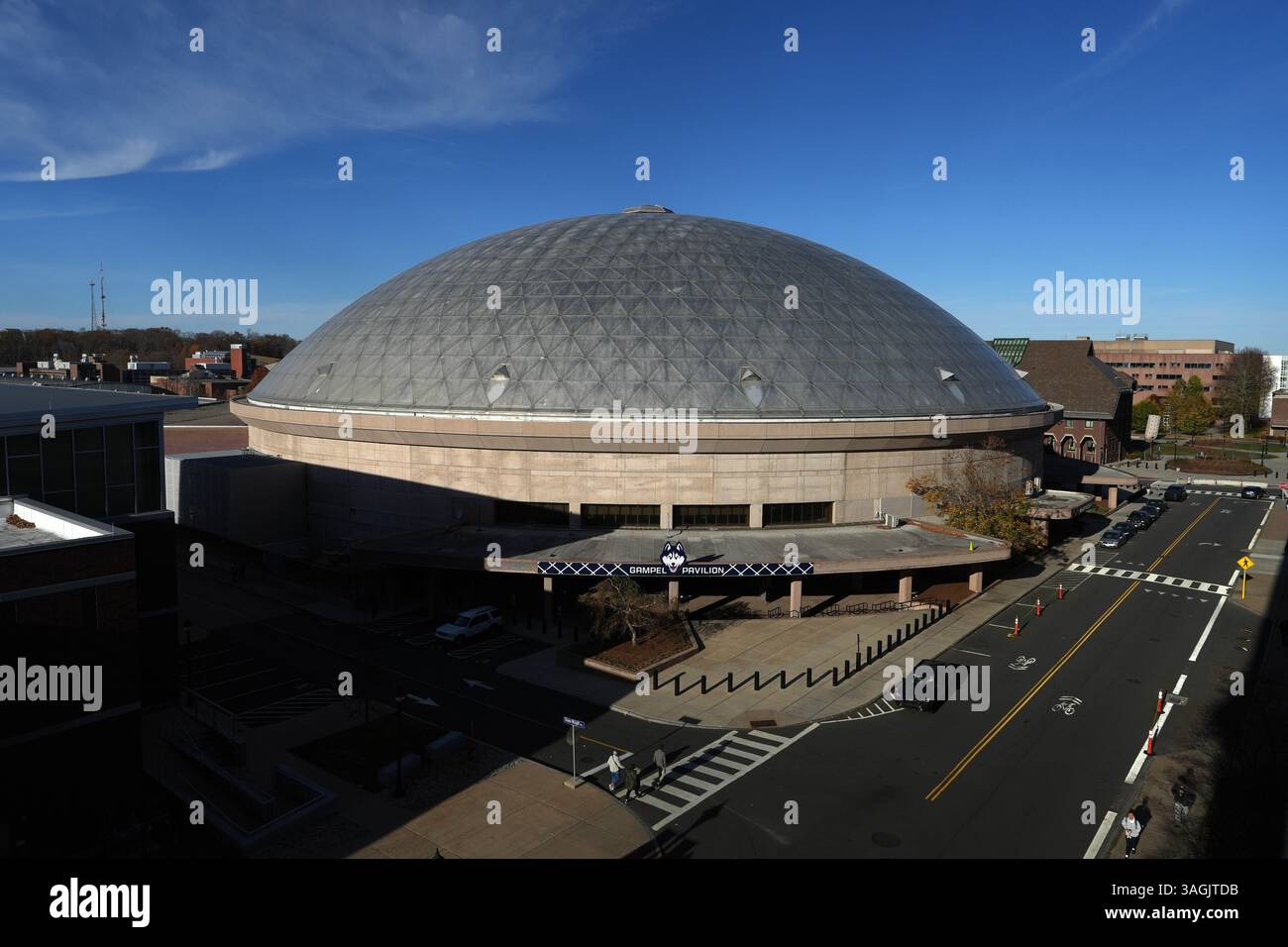 A general overall view of the Harry A. Gampel Pavilion on the campus of ...
