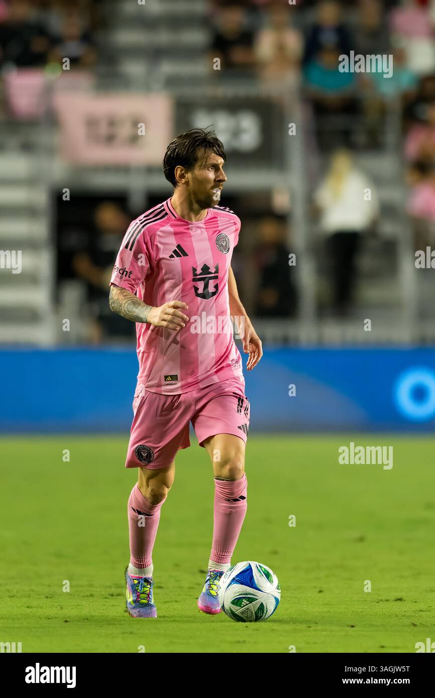 Fort Lauderdale, Florida; USA. Lionel Messi, captain of Inter Miami CF ...