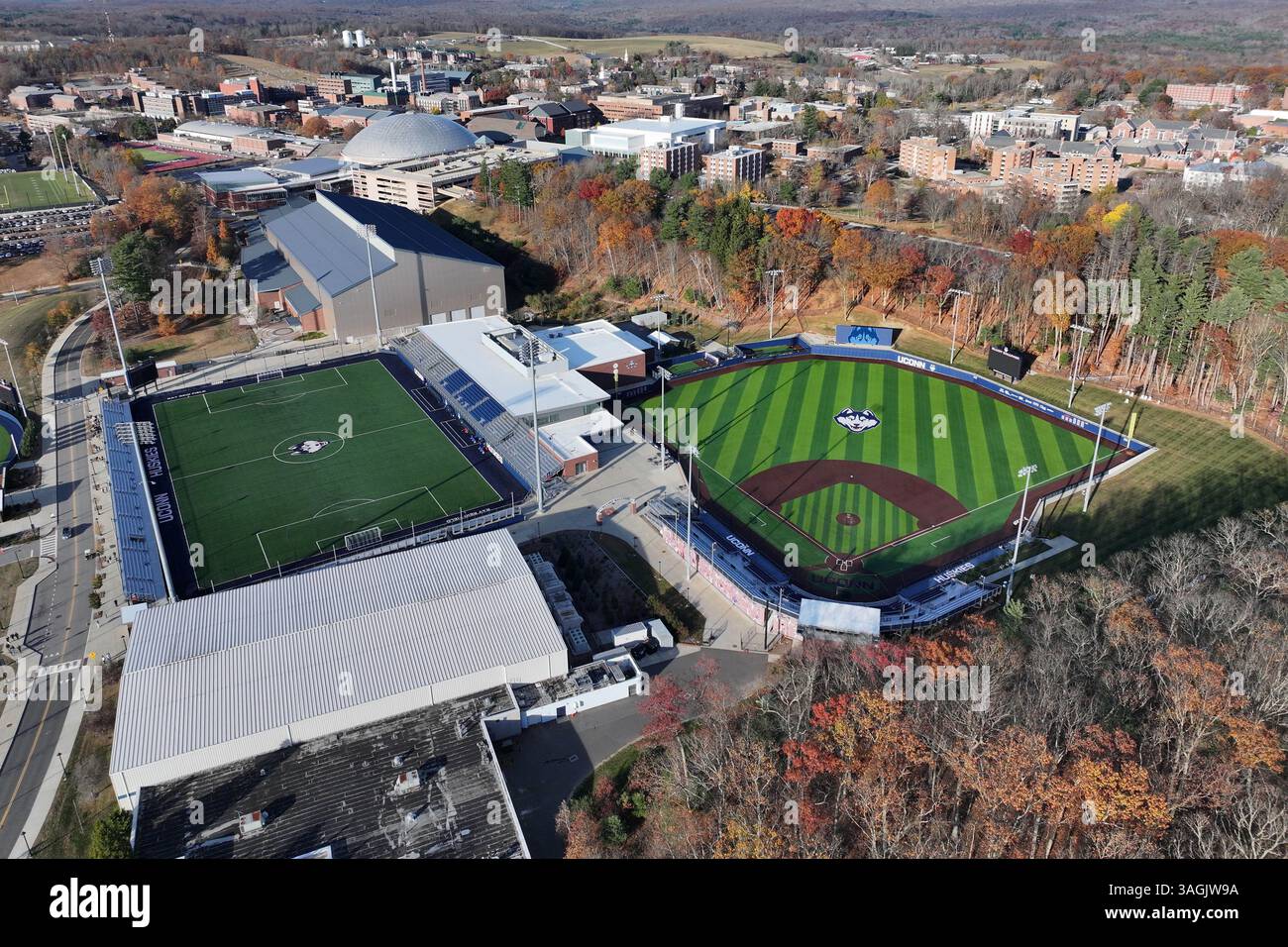 Storrs, United States. 03rd Nov, 2024. A general overall view of the ...