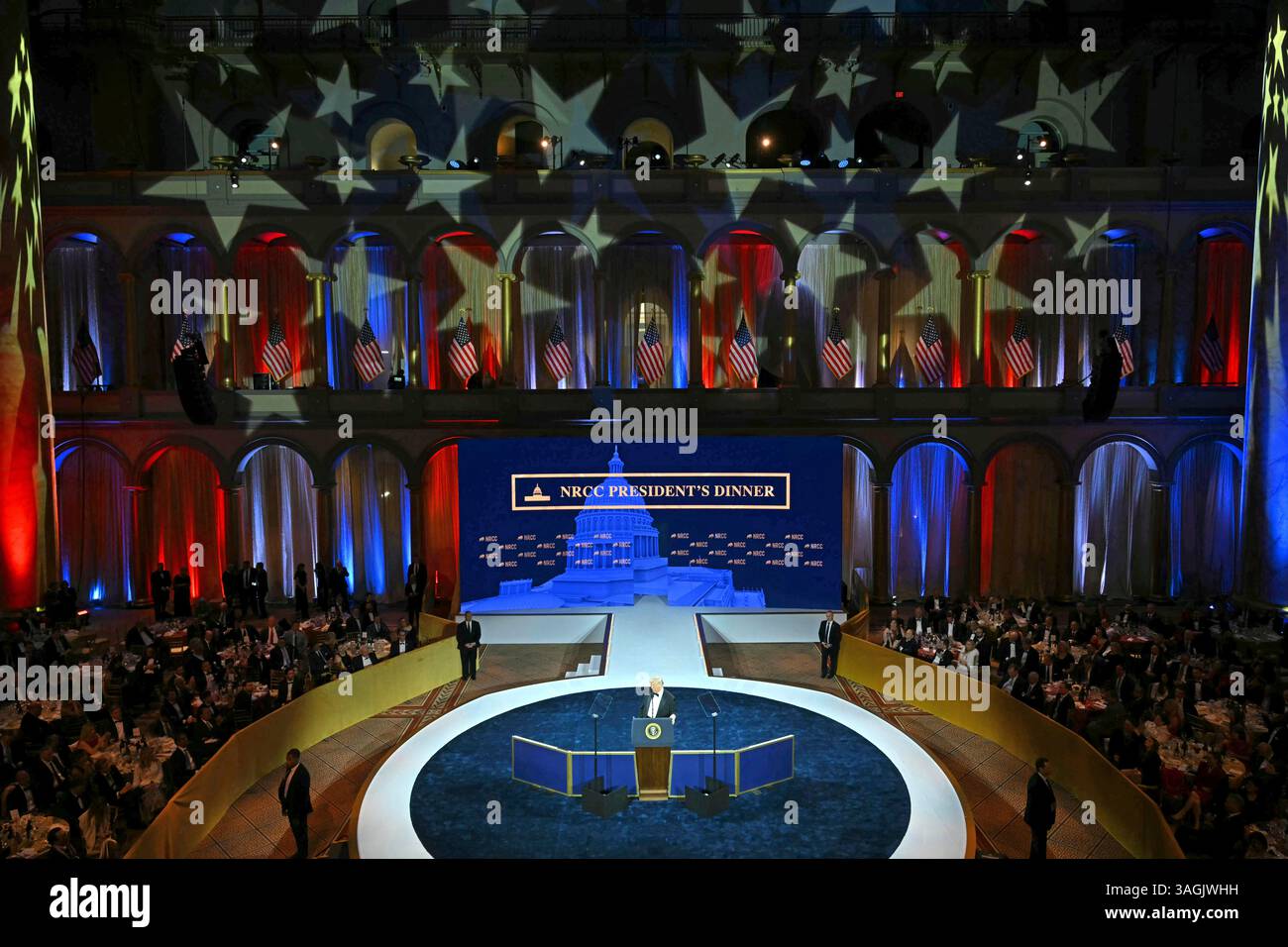 President Donald Trump speaks at the National Republican Congressional ...