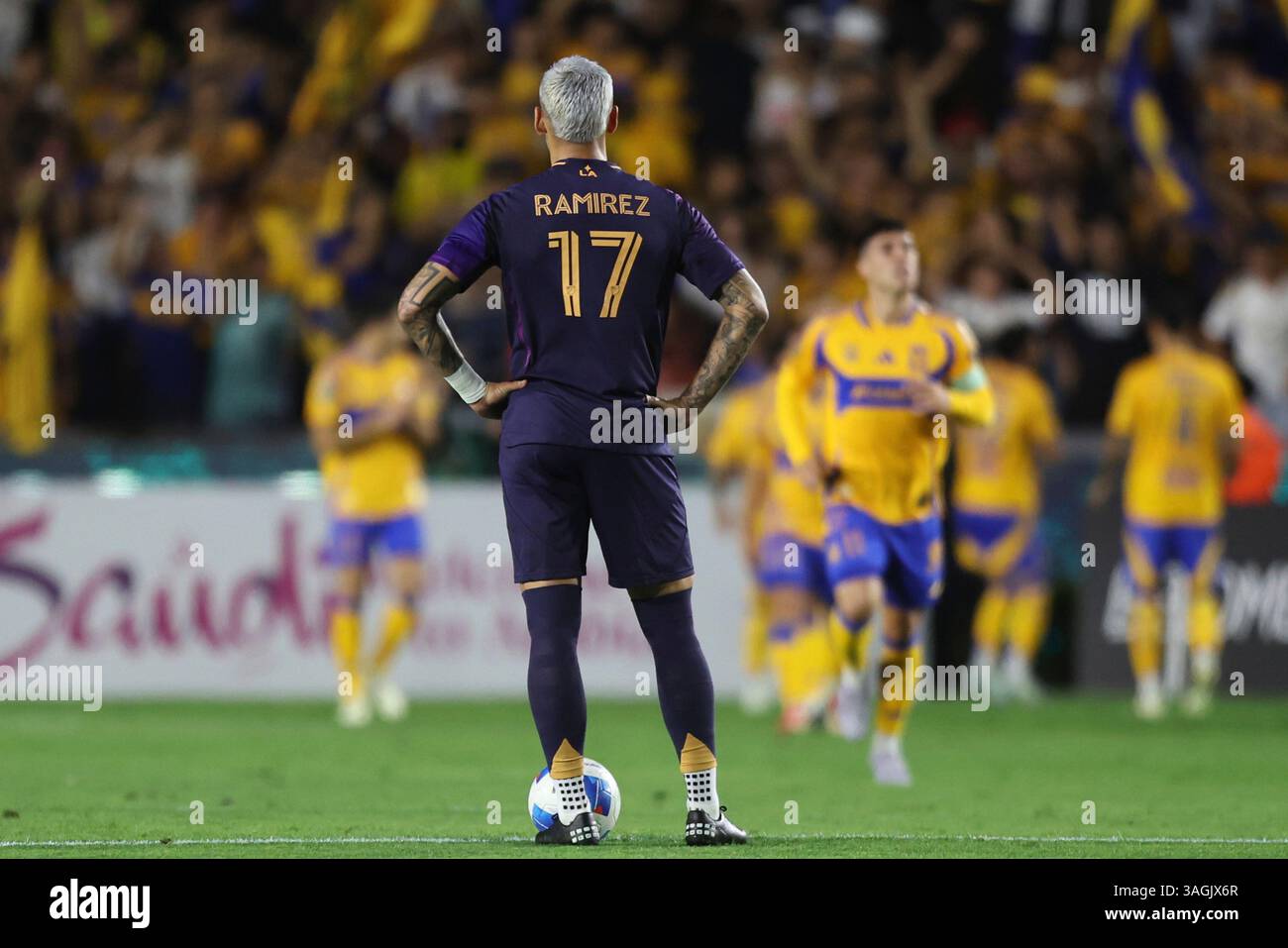 Christian Ramirez of the United States' LA Galaxy reacts after Nicolas ...