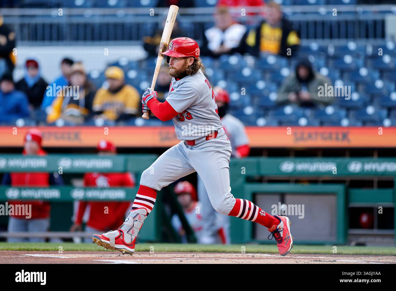 PITTSBURGH, PA - APRIL 08: St. Louis Cardinals second baseman Brendan ...