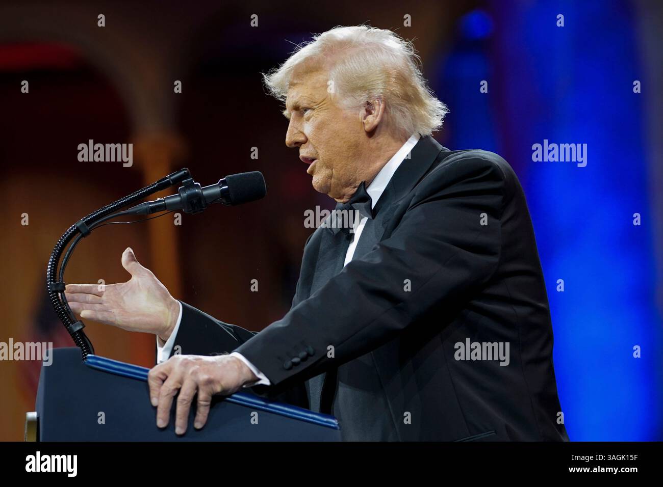 President Donald Trump speaks at the National Republican Congressional ...