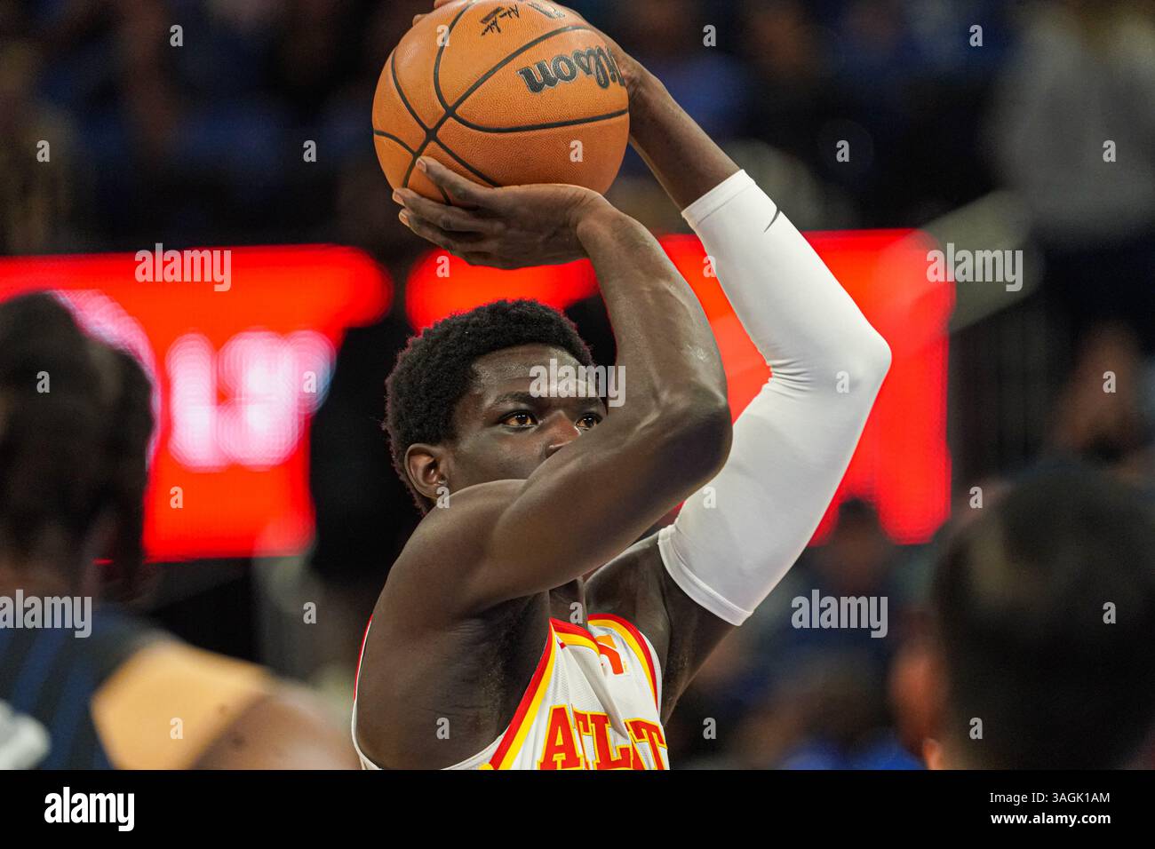 Orlando, Florida, USA, April 8, 2025, Atlanta Hawks forward Mouhamed ...