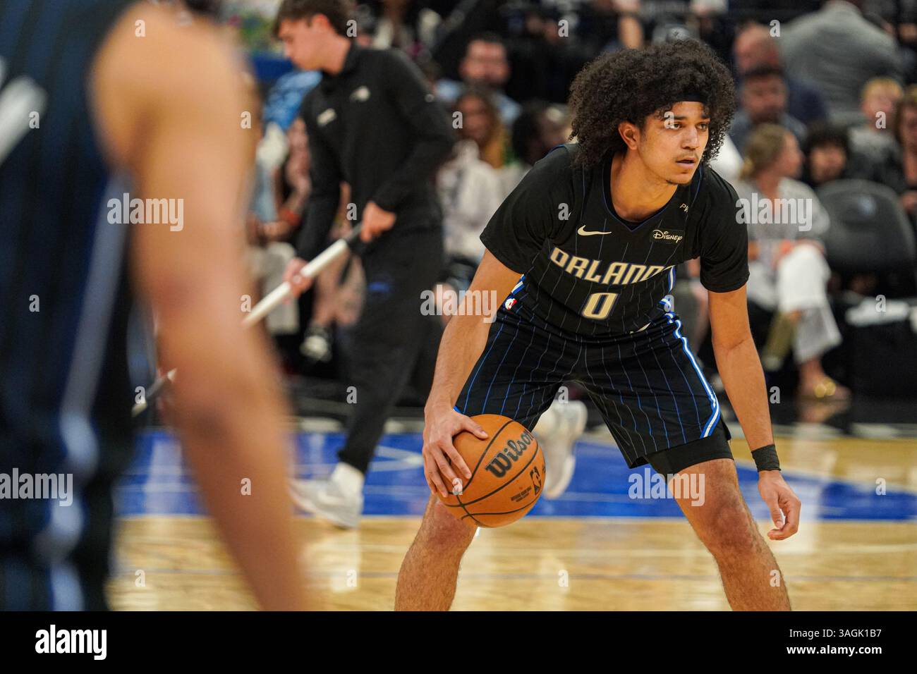 Orlando, Florida, USA, April 8, 2025, Orlando Magic guard Anthony Black ...