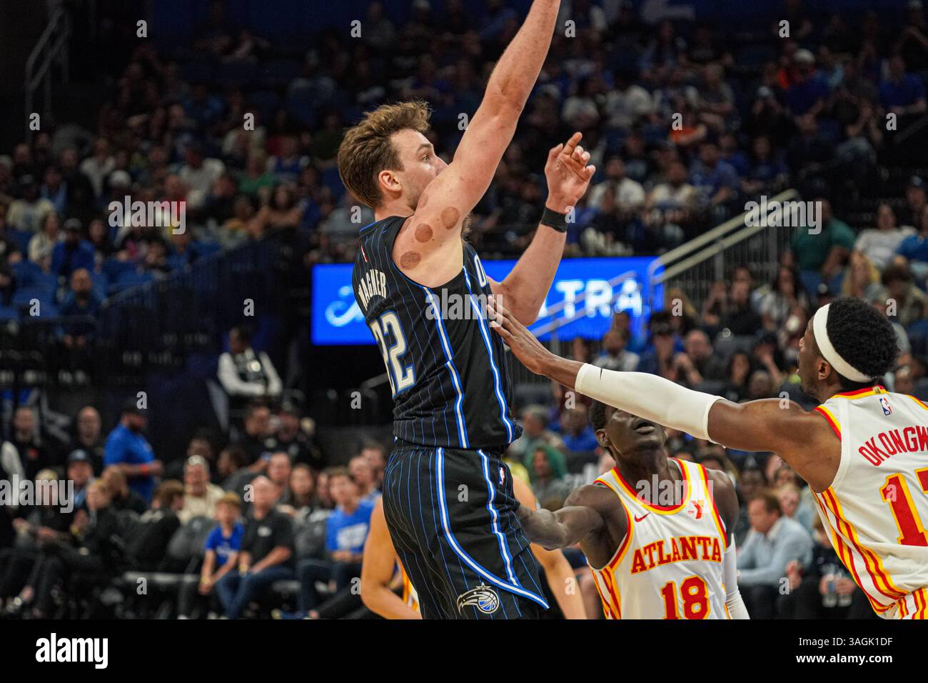 Orlando, Florida, USA, April 8, 2025, Orlando Magic's Franz Wagner #22 ...