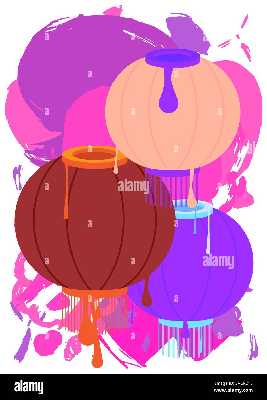 Graffiti street art chinatown Stock Vector Images - Alamy