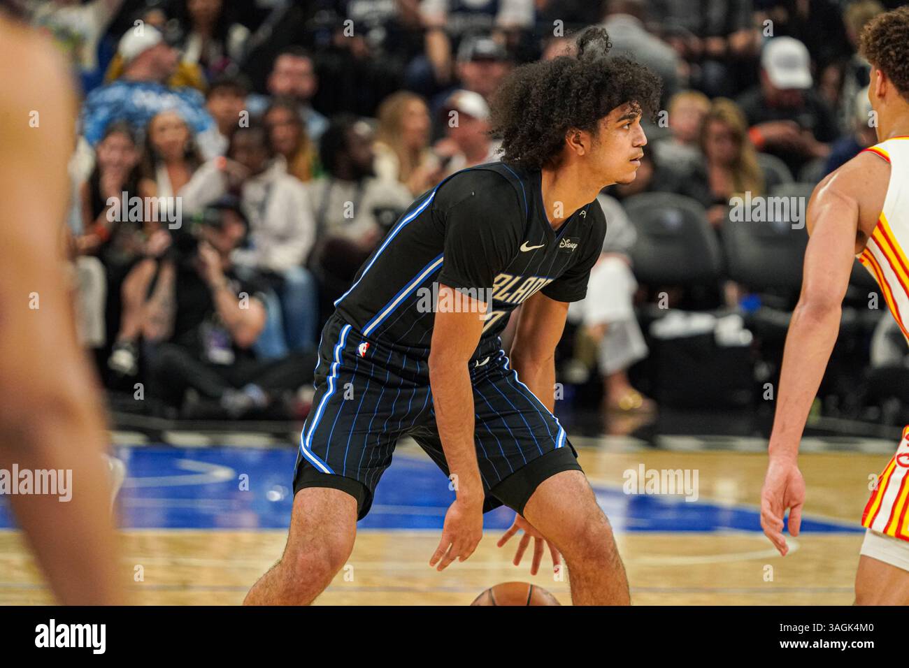 Orlando, Florida, USA, April 8, 2025, Orlando Magic guard Anthony Black ...