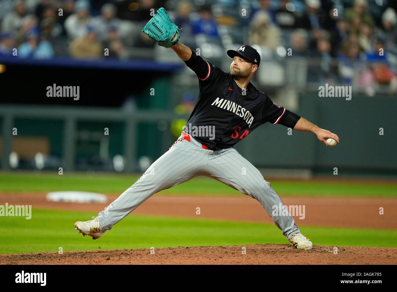 Minnesota Twins relief pitcher Danny Coulombe throws during the seventh ...