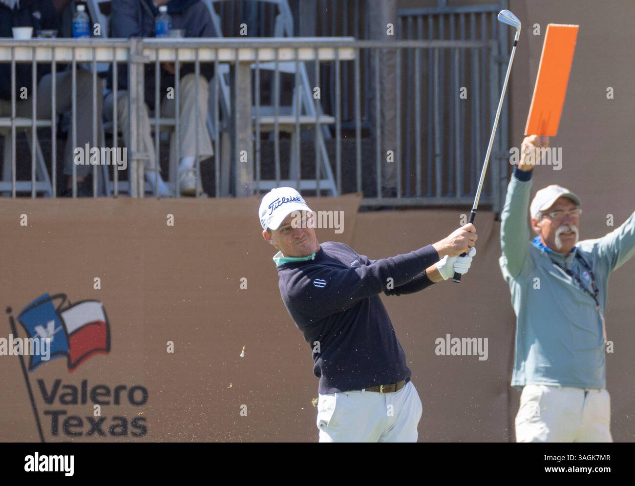 Bud Cauley tees off on the 11th hole during the final round of the ...