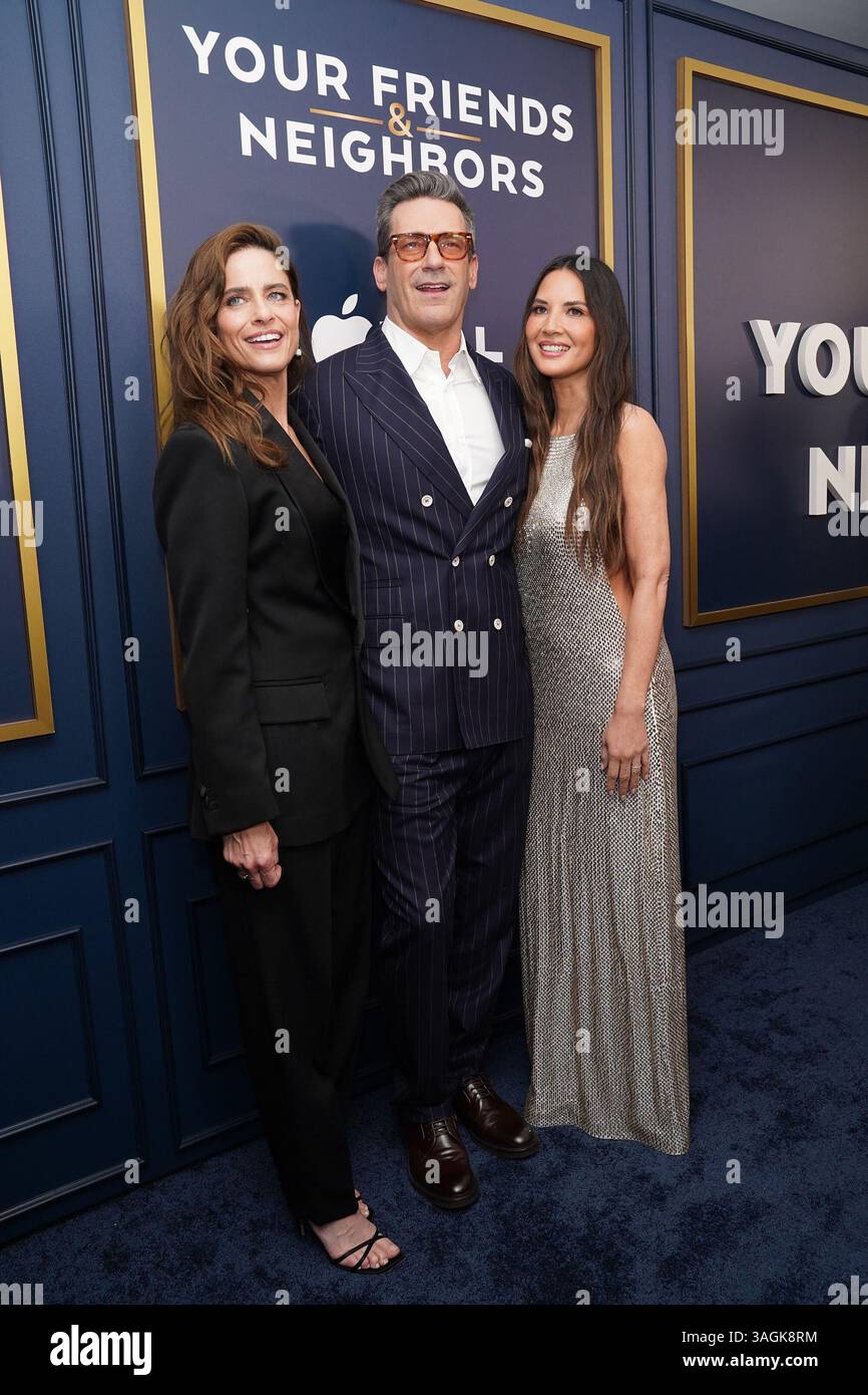 Amanda Peet, Jon Hamm, Olivia Munn at arrivals for YOUR FRIENDS ...