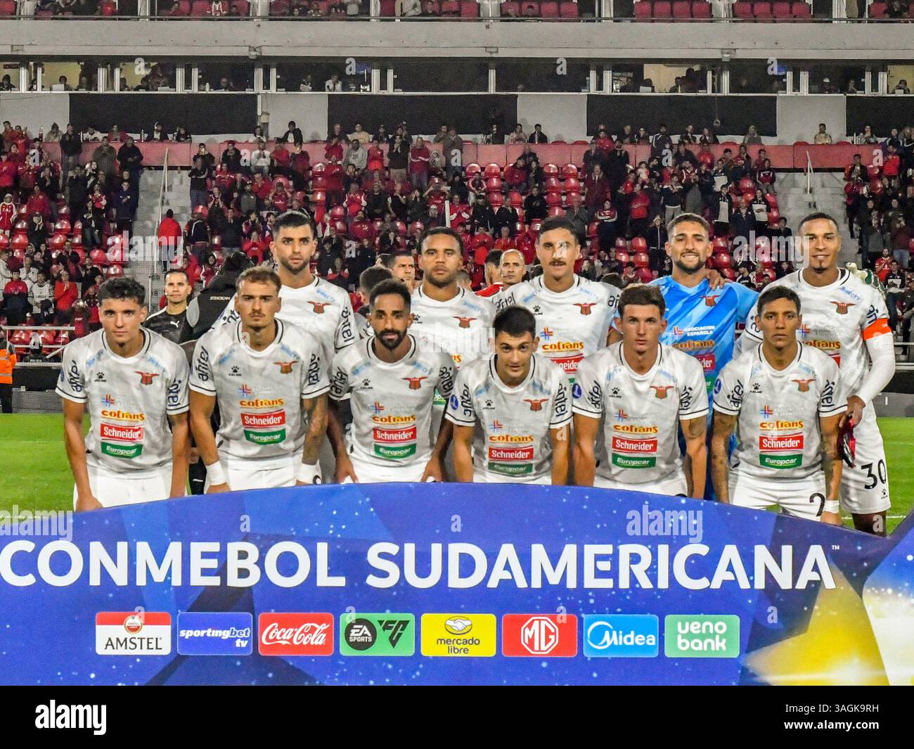 Buenos Aires, Argentina. april 8, 2025. Boston River Team in the match ...