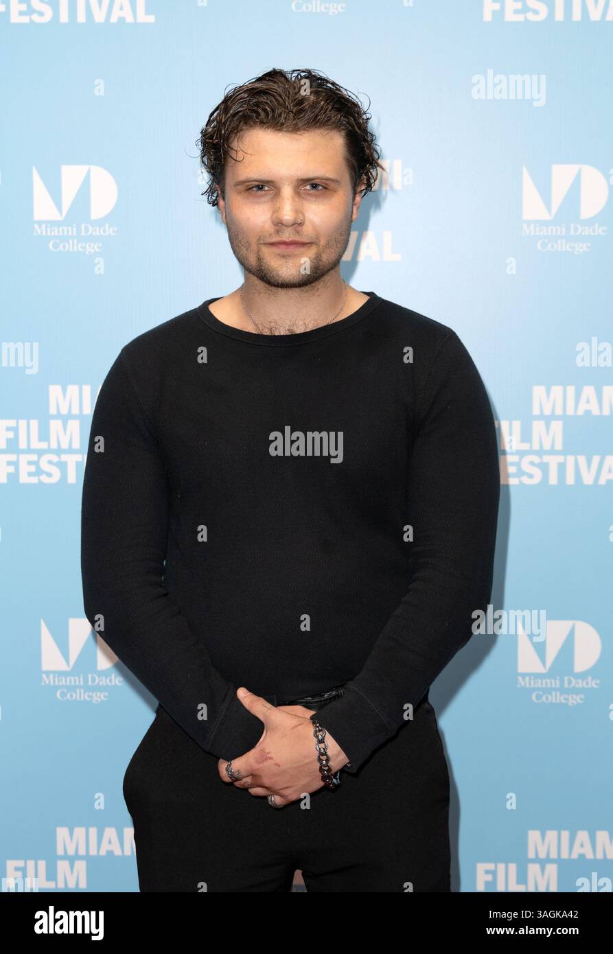 MIAMI, FL - APRIL 8: Actor Clayton Royal Johnson arrives during The ...
