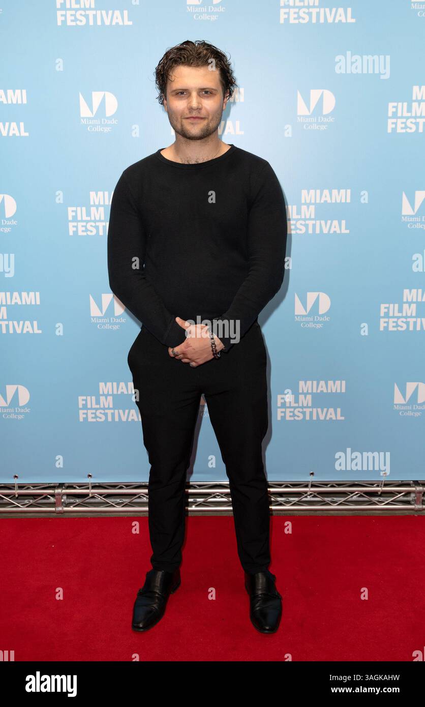 MIAMI, FL - APRIL 8: Actor Clayton Royal Johnson arrives during The ...
