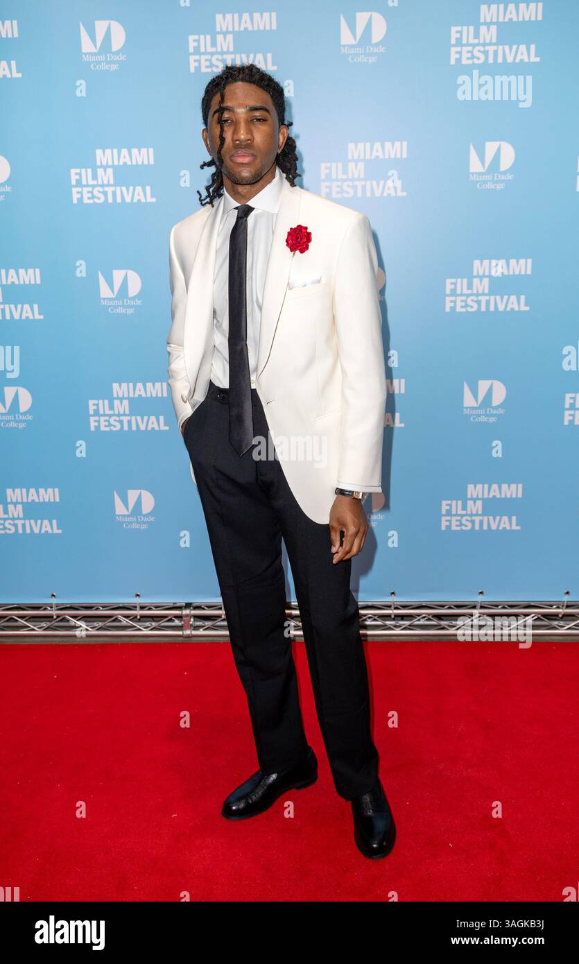 MIAMI, FL - APRIL 8: Actor Rashaan Rondo arrives during The North ...