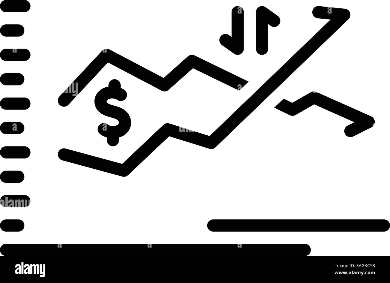 Volatility symbol Black and White Stock Photos & Images - Alamy