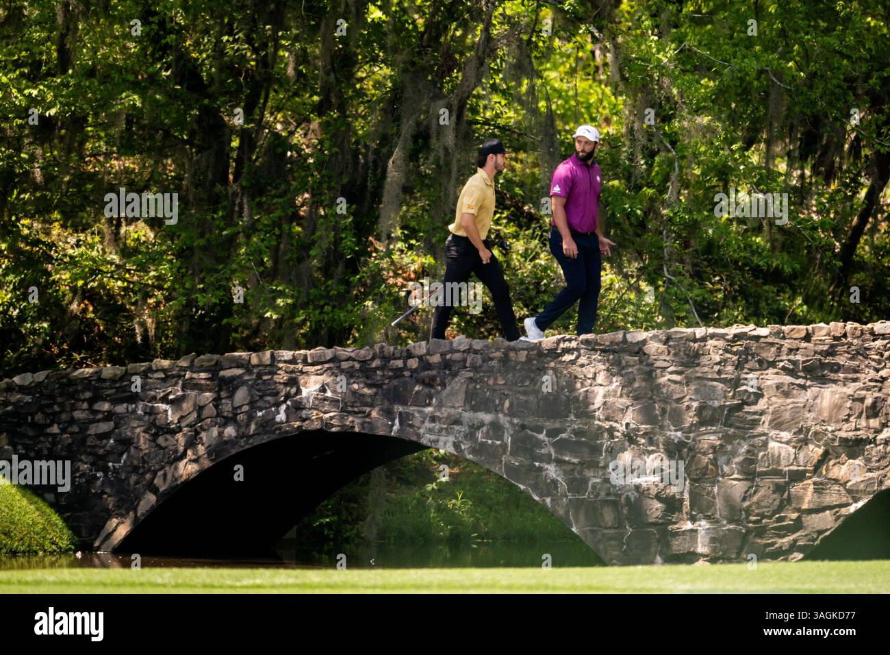Jose Luis Ballester of, Spain. , . and Jon Rahm of Spain during a ...
