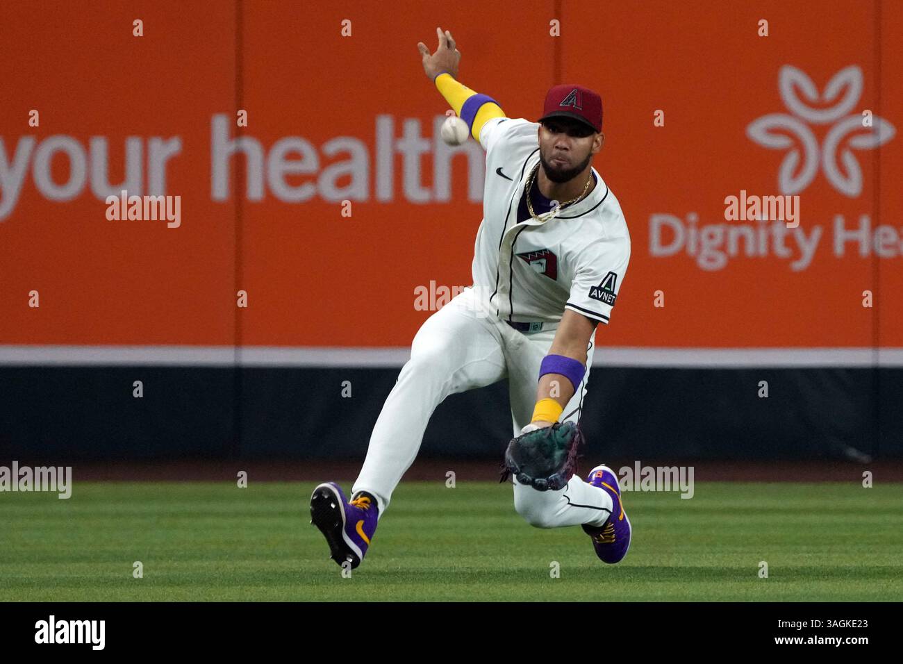 Arizona Diamondbacks outfielder Lourdes Gurriel Jr. makes the running ...