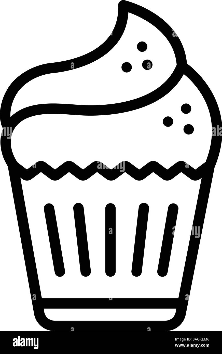 Cupcake and sweets Black and White Stock Photos & Images - Alamy