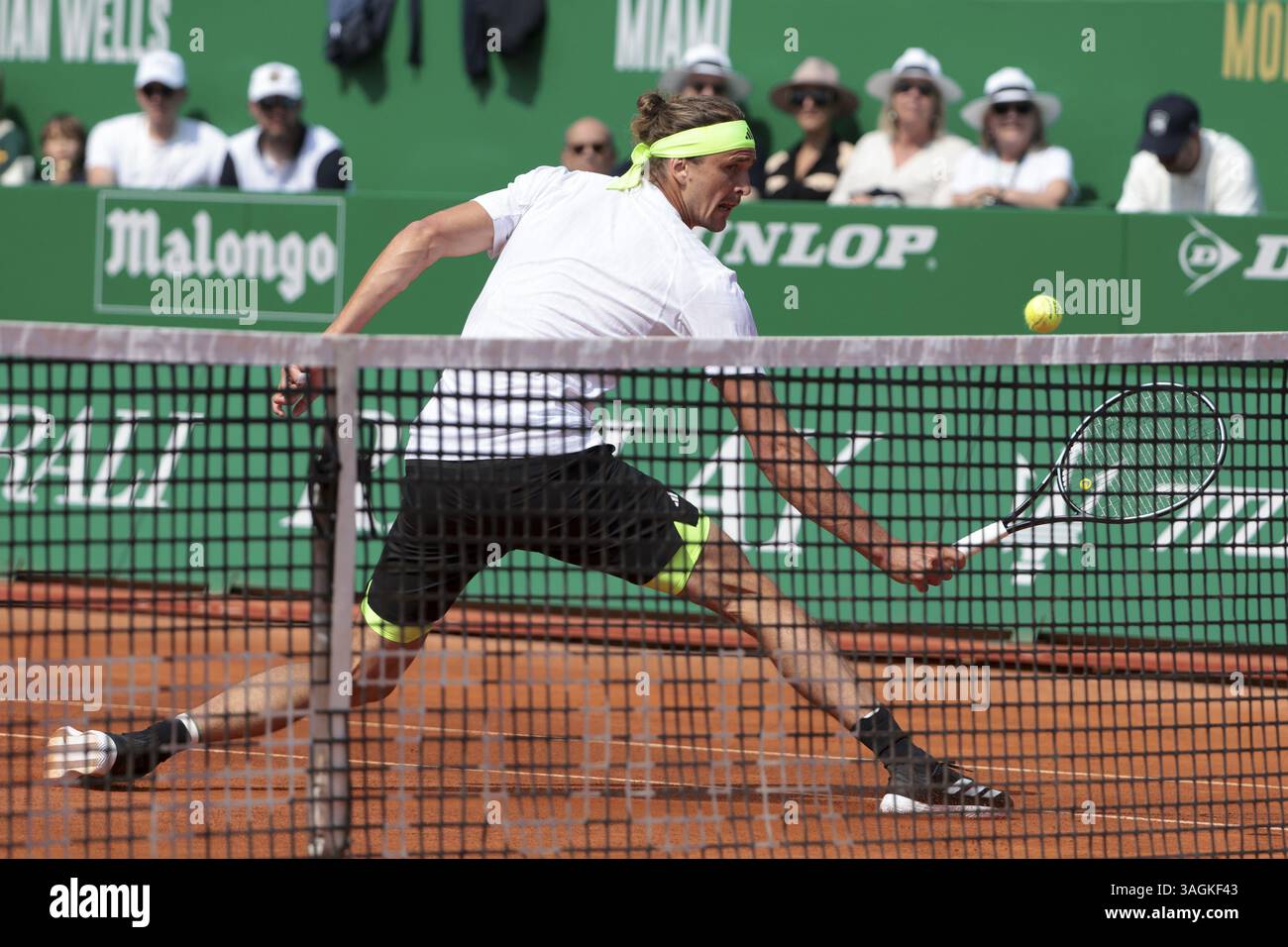 Alexander Zverev of Germany during day three of the Rolex Monte-Carlo ...